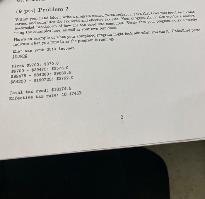 Solved 9 Pts Problem 2 Within Your Lab3 Folder Write A