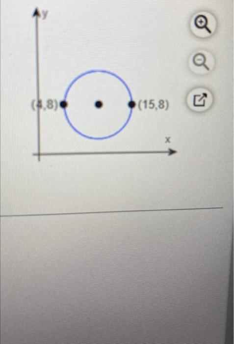 Solved 1.)The center of the circle is (h,k) = | Chegg.com