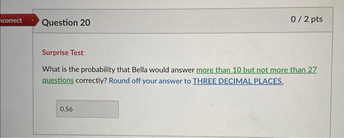 Solved Use the information below for the Surprise Test | Chegg.com