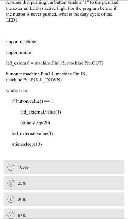 Solved Examine the program shown below. Using the pin-out | Chegg.com