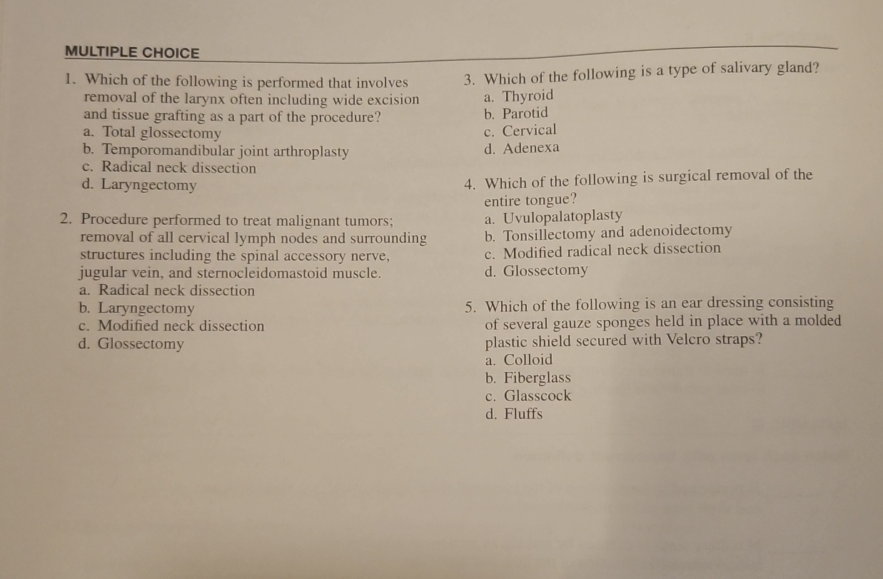 Solved MULTIPLE CHOICEWhich of the following is performed | Chegg.com
