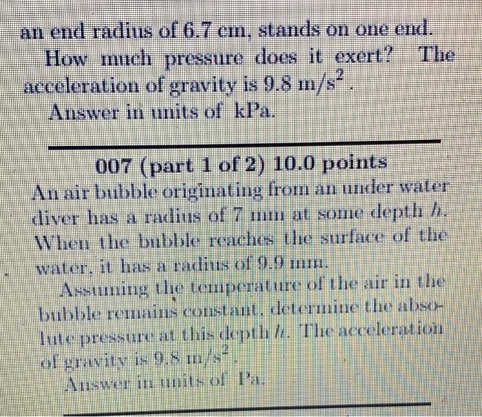 Solved 005 10.0 points In testing a new material for | Chegg.com
