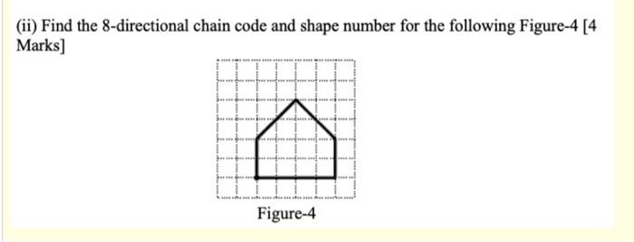 Solved (ii) Find the 8-directional chain code and shape | Chegg.com
