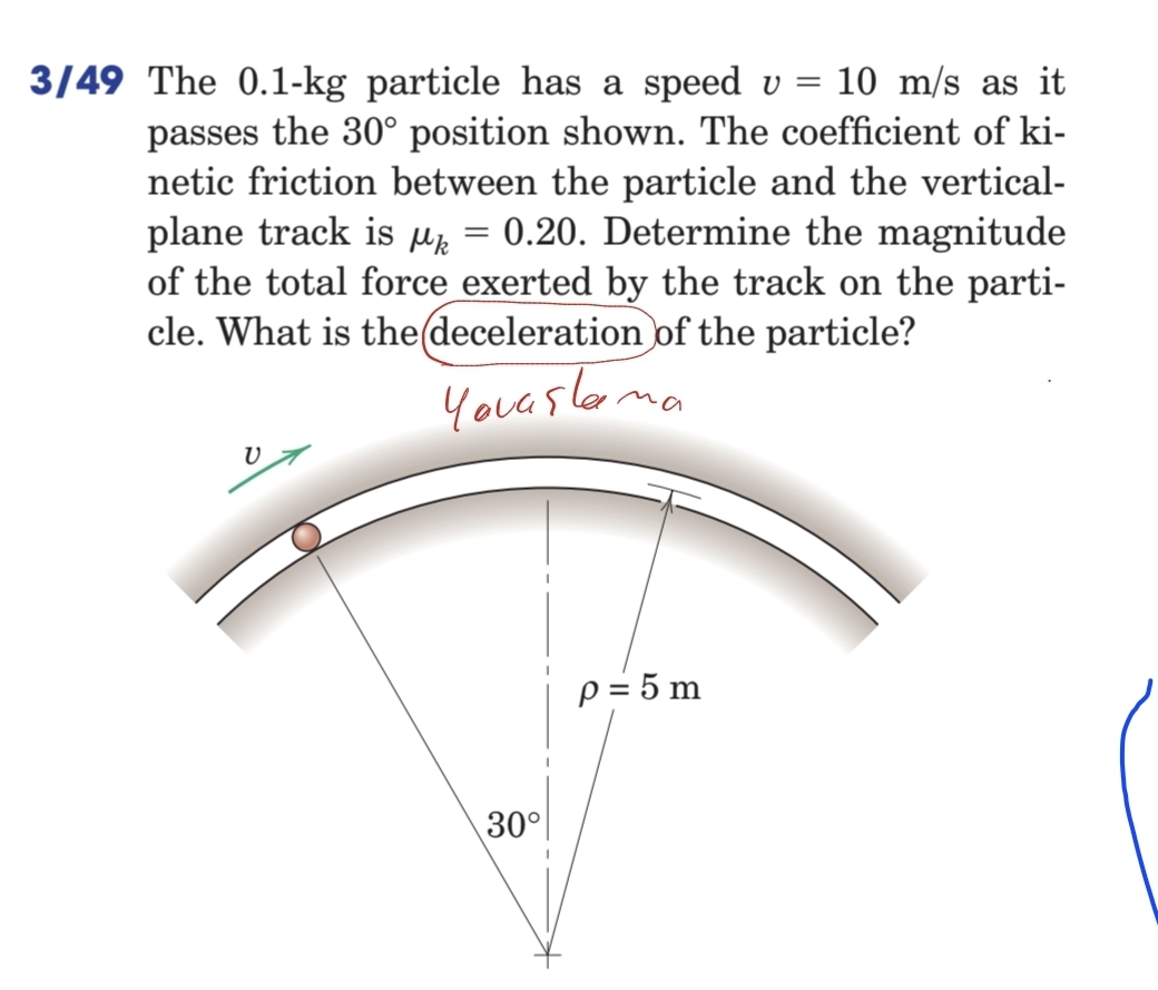 3/49 ﻿The 0.1-kg ﻿particle has a speed v=10ms ﻿as it | Chegg.com