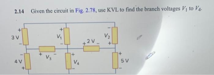 Solved 25 For the network in Fig. 2.89, find the current, | Chegg.com