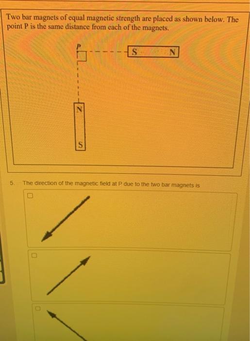 Solved Two bar magnets of equal magnetic strength are placed | Chegg.com