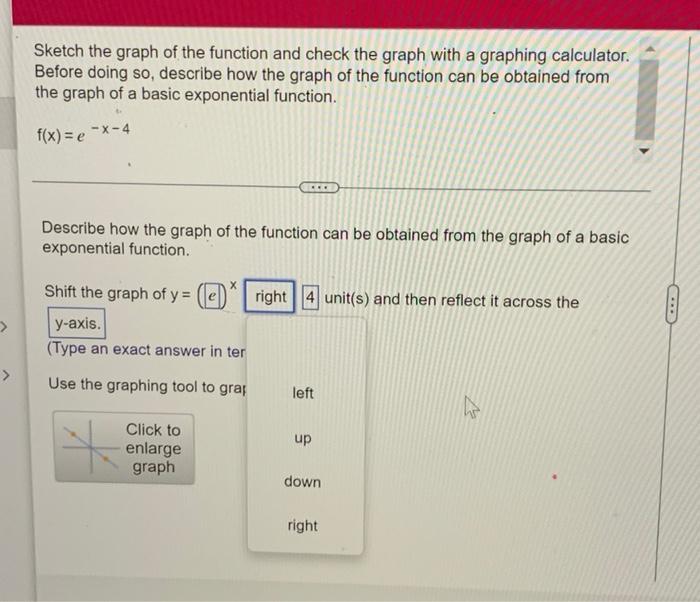 Solved Sketch the graph of the function and check the graph | Chegg.com