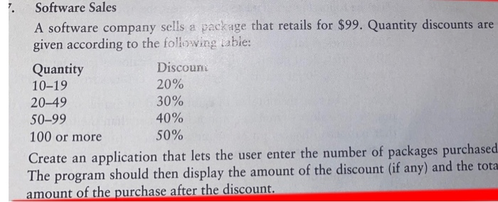 Solved Software Sales A software company sells a package | Chegg.com