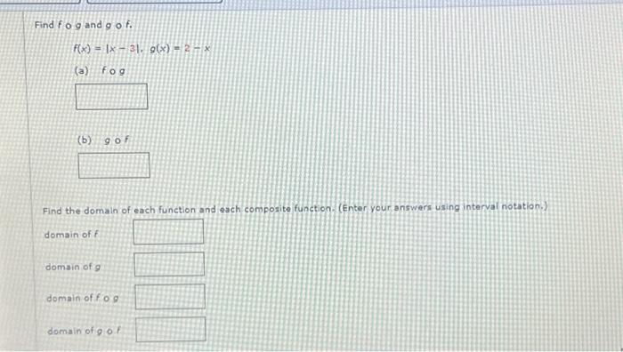 Solved Find f∘g and g∘f. f(x)=x+7,g(x)=x2 (a) 609 (b) g∘f | Chegg.com