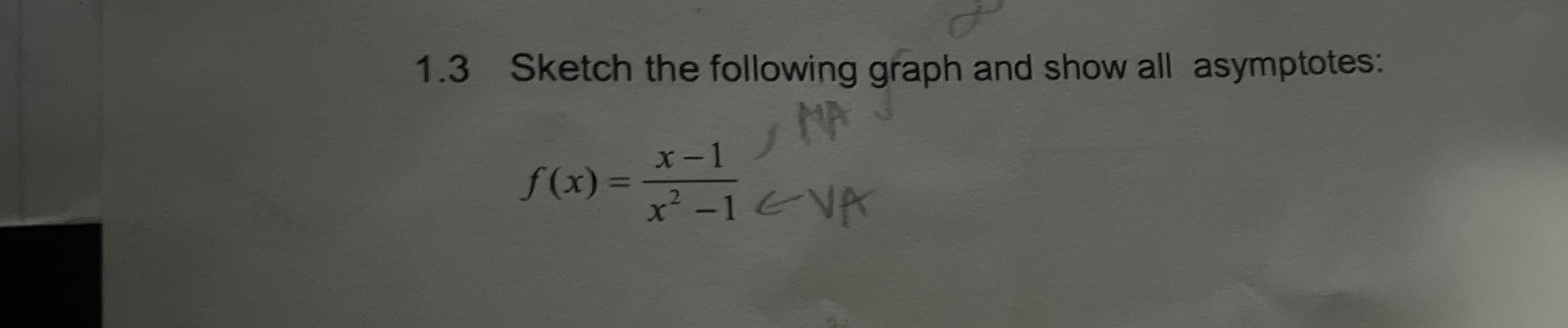 Solved 1.3 ﻿Sketch the following graph and show all | Chegg.com