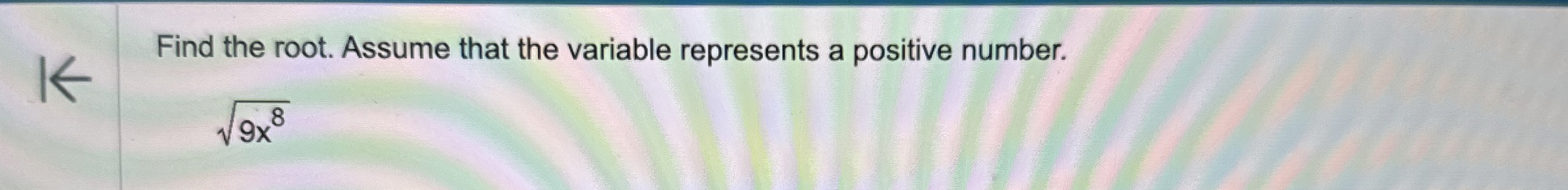 Solved Find the root. Assume that the variable represents a | Chegg.com