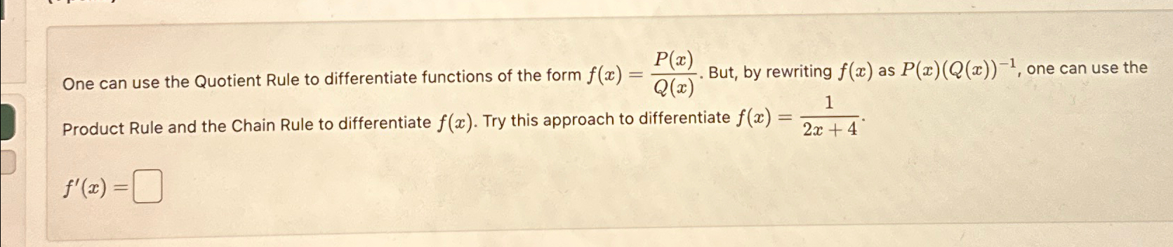 Solved Product Rule and the Chain Rule to differentiate | Chegg.com
