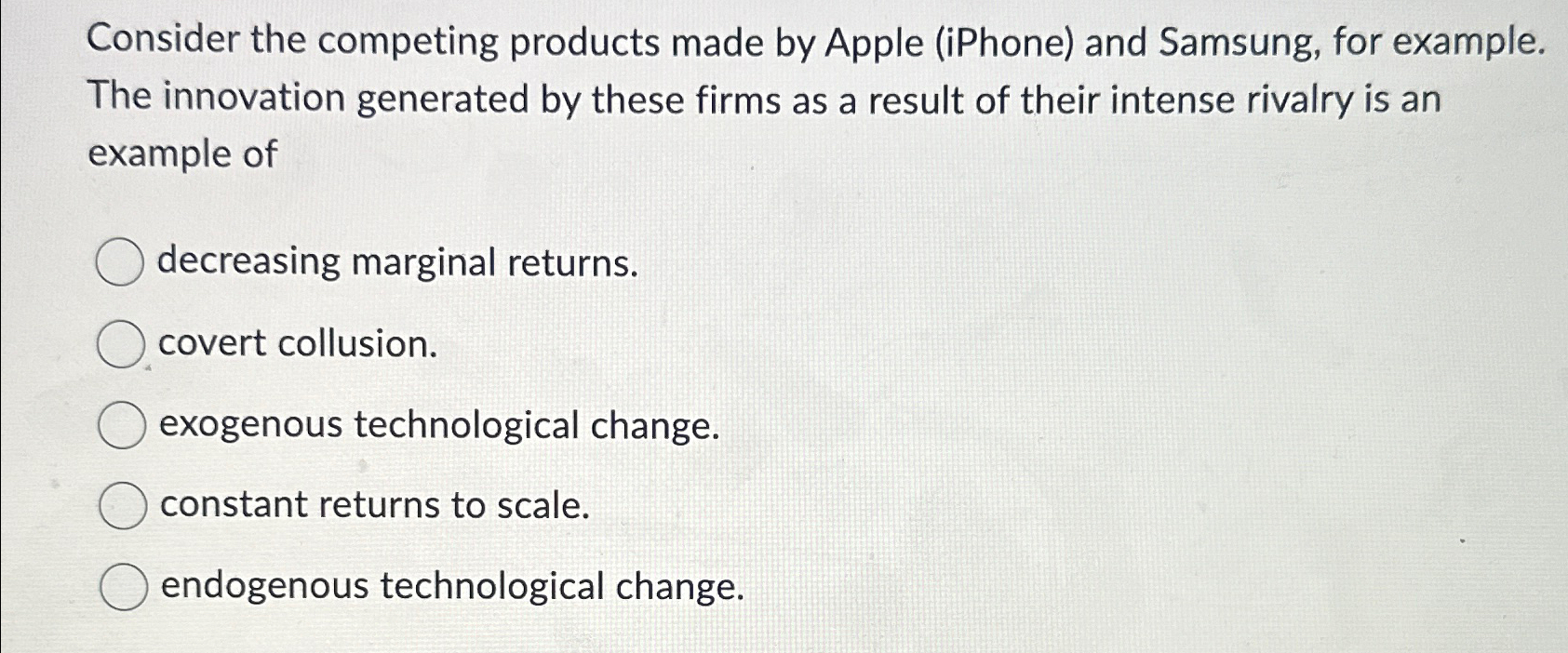 Solved Consider the competing products made by Apple | Chegg.com