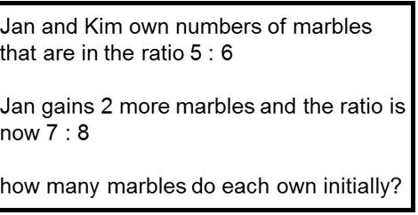 Solved Jan and Kim own numbers of marbles that are in the | Chegg.com