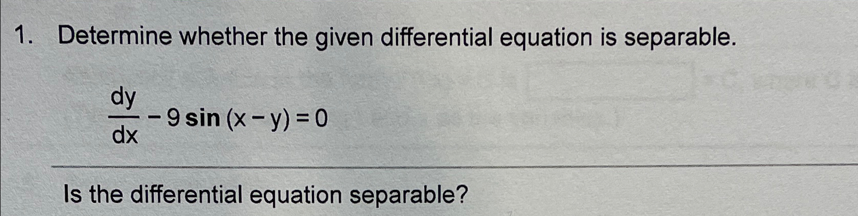 Solved Determine Whether The Given Differential Equation Is