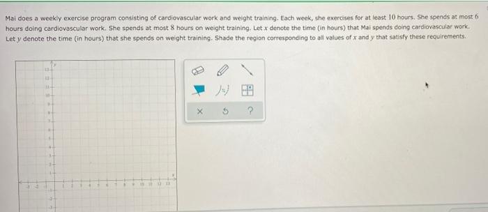 Solved Mai does a weekly exercise program consisting of | Chegg.com