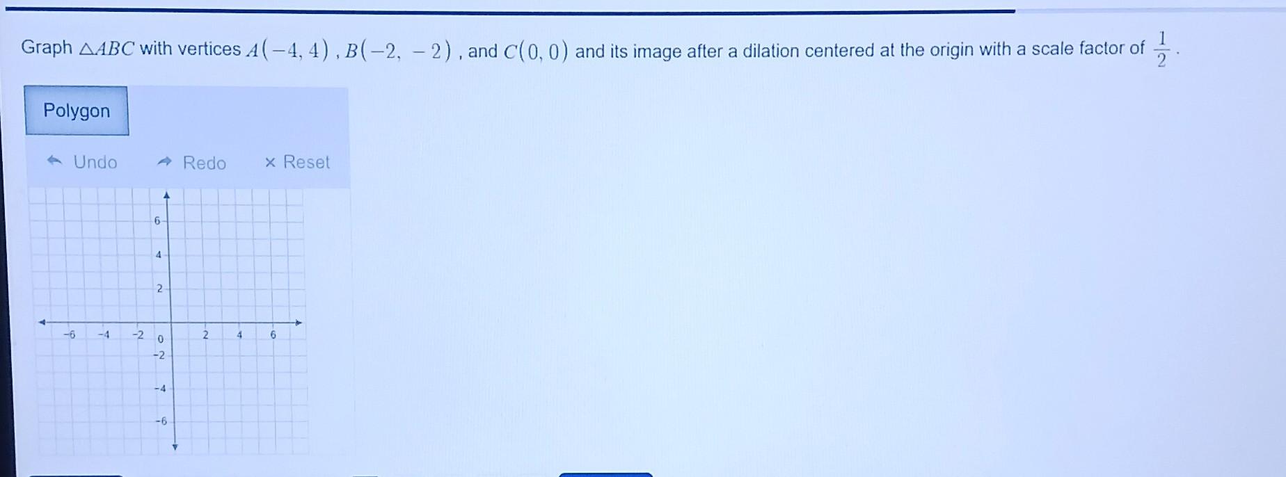 Solved Graph ABC with vertices (-4,1), B(-2,-2), and c(0, 0) | Chegg.com