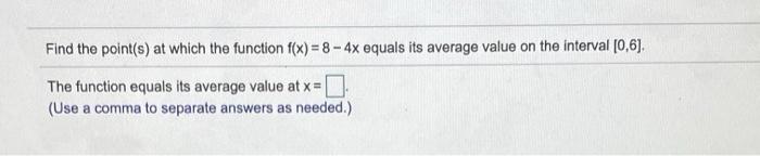 Solved Find the point(s) at which the function f(x)=8-4x | Chegg.com