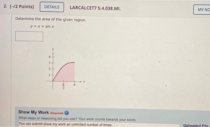 Solved 2. [-12 Points] DETAILS LARCALCET7 5.4.038.MI. MY NC | Chegg.com