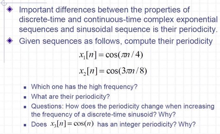 Solved Important differences between the properties of | Chegg.com