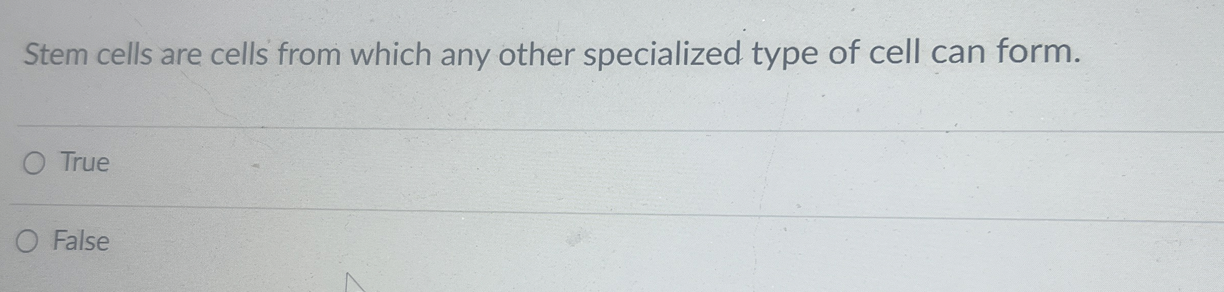 Solved Stem cells are cells from which any other specialized | Chegg.com