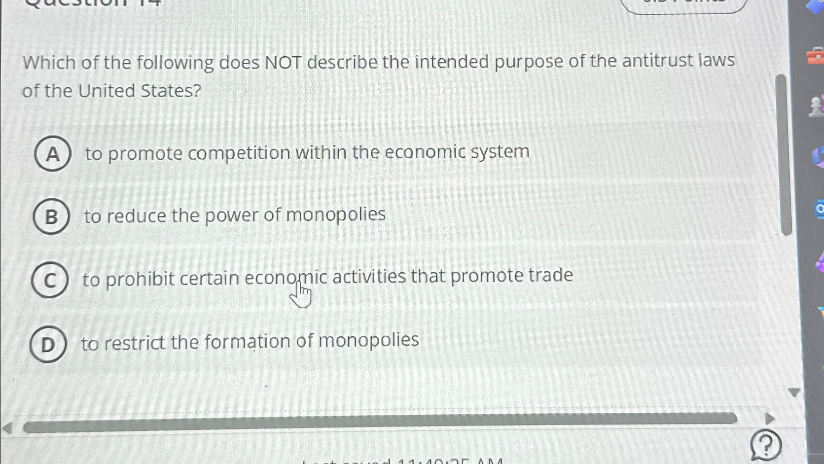 Solved Which of the following does NOT describe the intended | Chegg.com