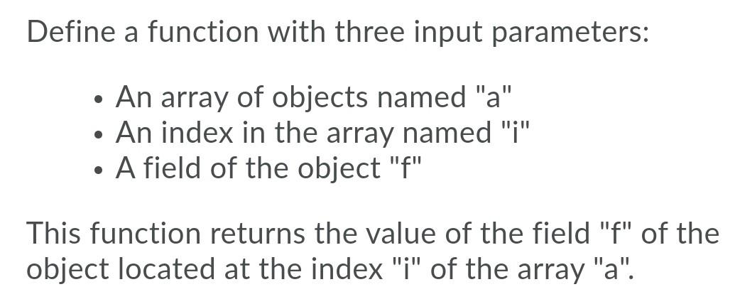 Solved Define a function with three input parameters: • An | Chegg.com