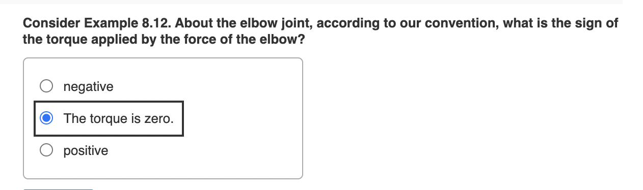 Solved Consider Example 8.12. ﻿About the elbow joint, | Chegg.com