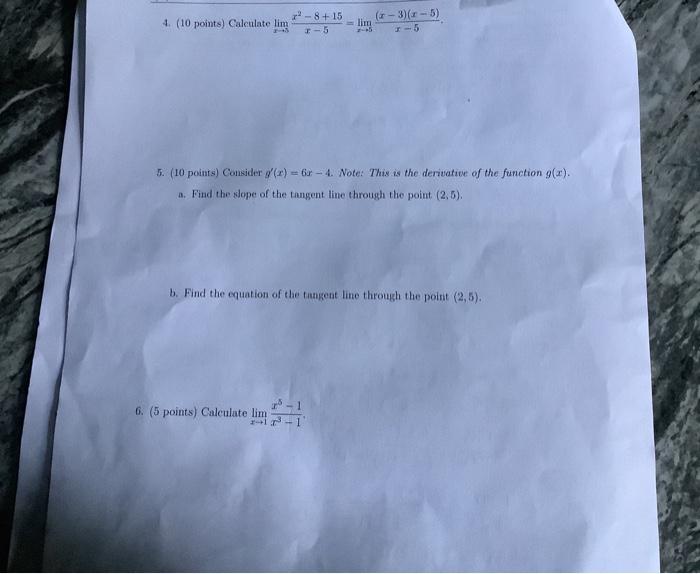 Solved 4. (10 points) Calculate | Chegg.com
