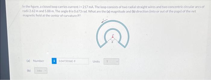 Solved In the figure, a closed loop carries current i=217 | Chegg.com