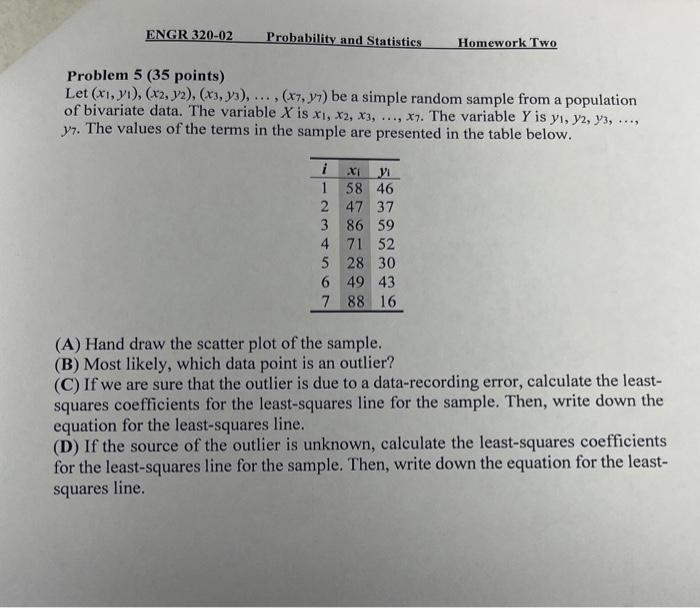 Solved Problem 5 (35 points) Let | Chegg.com
