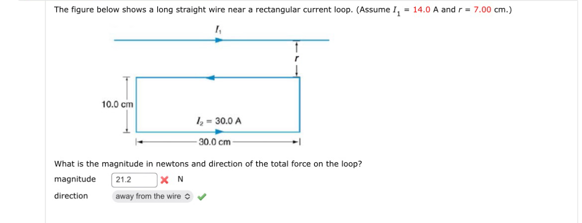 Solved The figure below shows a long straight wire near a | Chegg.com