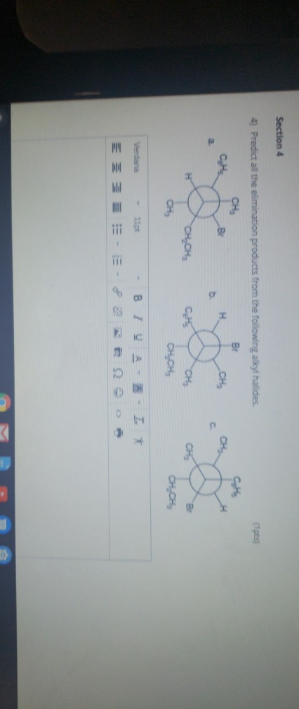Solved Section 4 4) Predict all the elimination products | Chegg.com