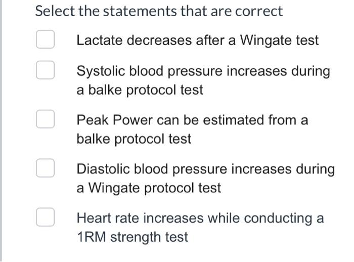 Solved Select the statements that are correct Lactate | Chegg.com