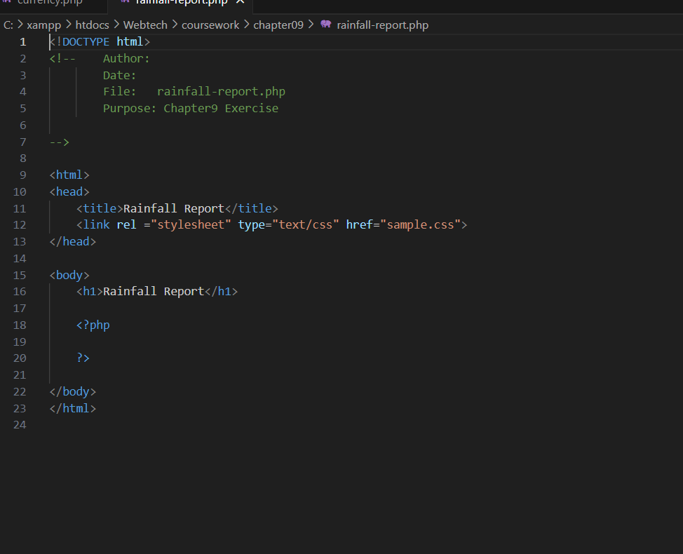 Solved For this exercise create a new version of the | Chegg.com