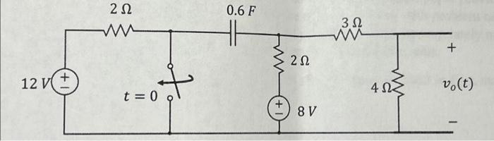 Solved 1. (20 points) Determine the output voltage, vo(t), | Chegg.com