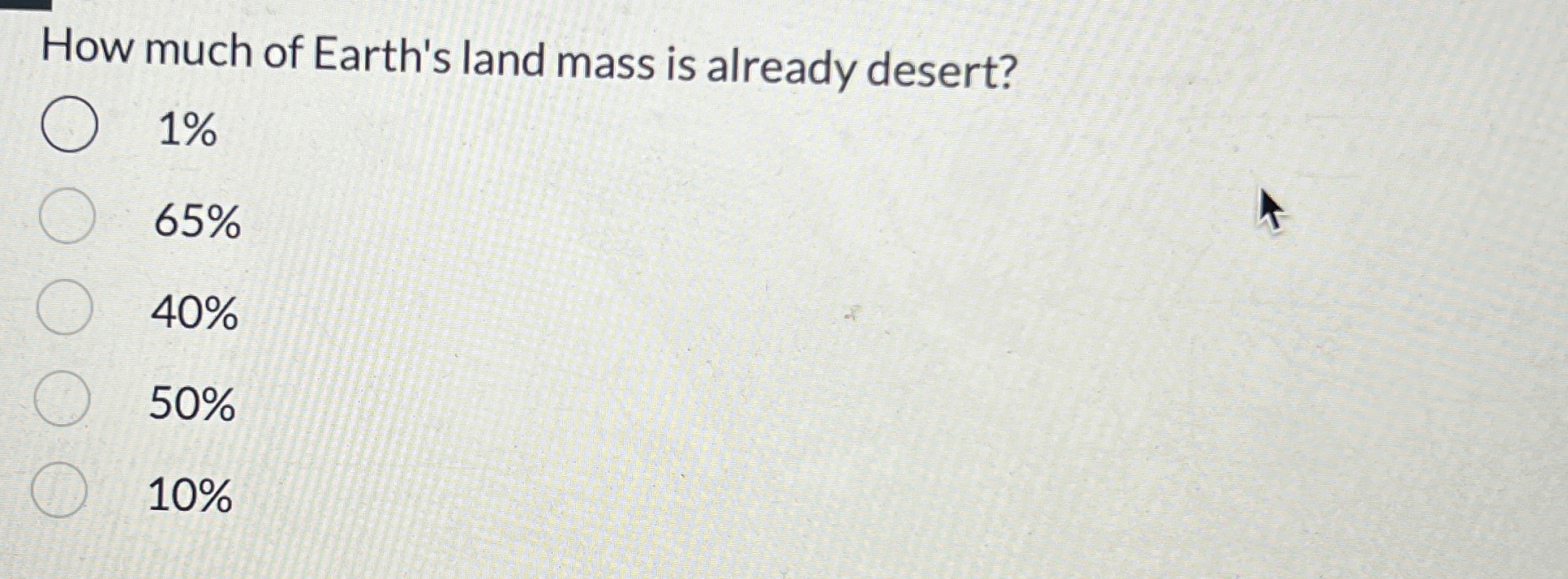 Solved How much of Earth's land mass is already | Chegg.com