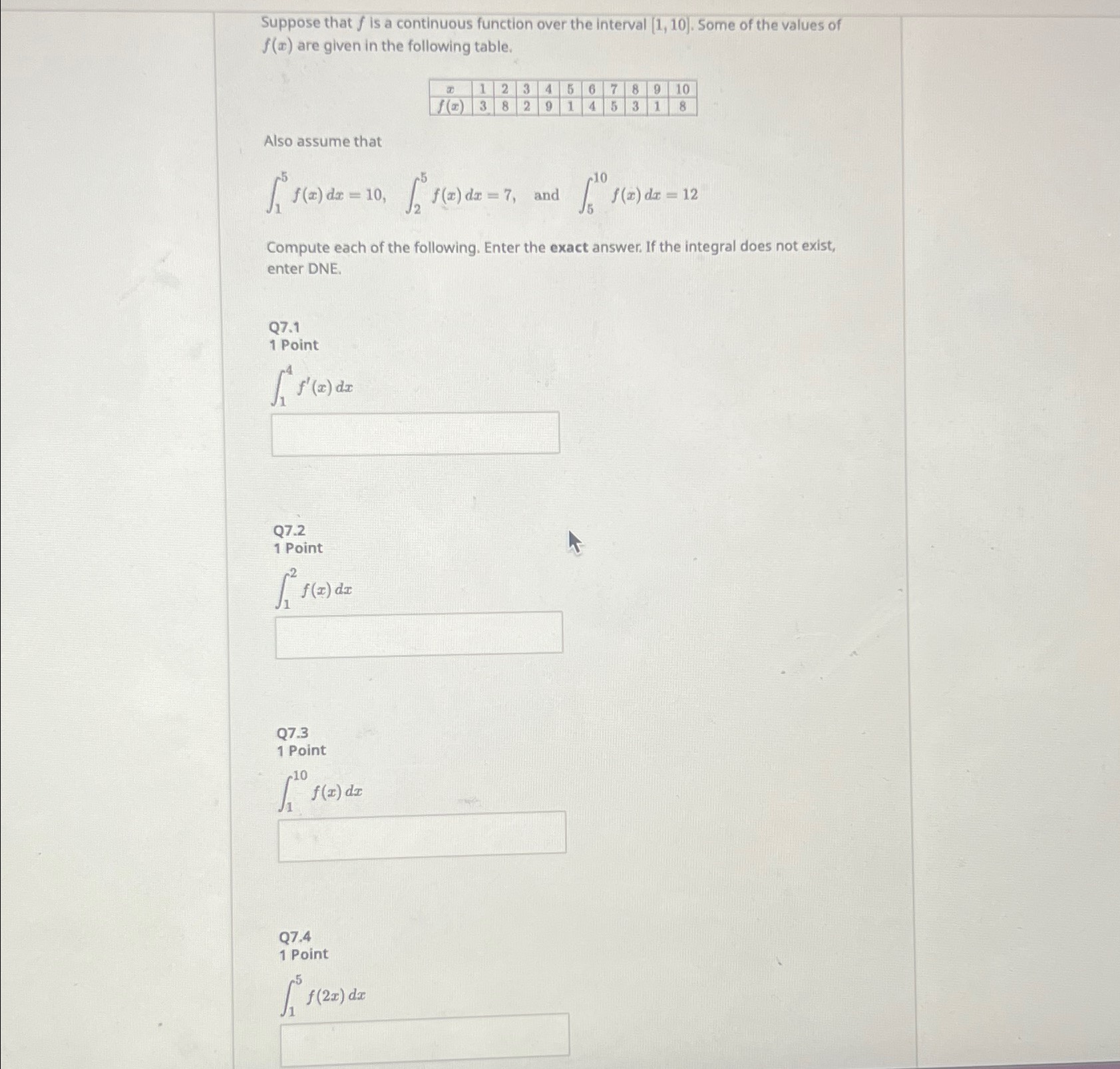 Solved Suppose that f ﻿is a continuous function over the | Chegg.com