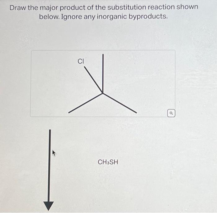 Solved Draw the major products of the SN1 reaction shown | Chegg.com
