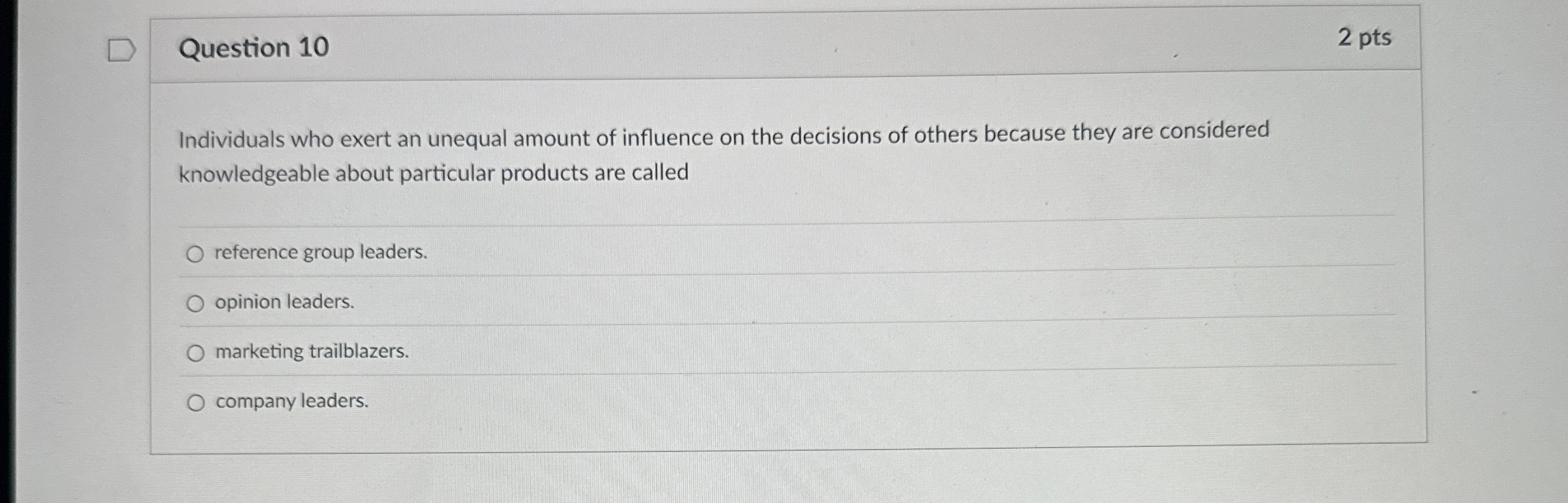 High Quality SOLUTION Question 102 ﻿ptsIndividuals who exert an unequal | Chegg.com