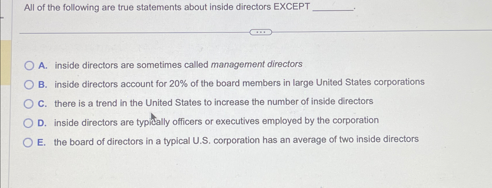 Solved All of the following are true statements about inside | Chegg.com