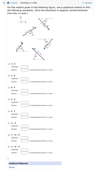 Solved 14.O/16 points GMy Notes osUniPhys1 2.1.P.028. For | Chegg.com Solved 14.O/16 points GMy Notes osUniPhys1 2.1.P.028. For | Chegg.com