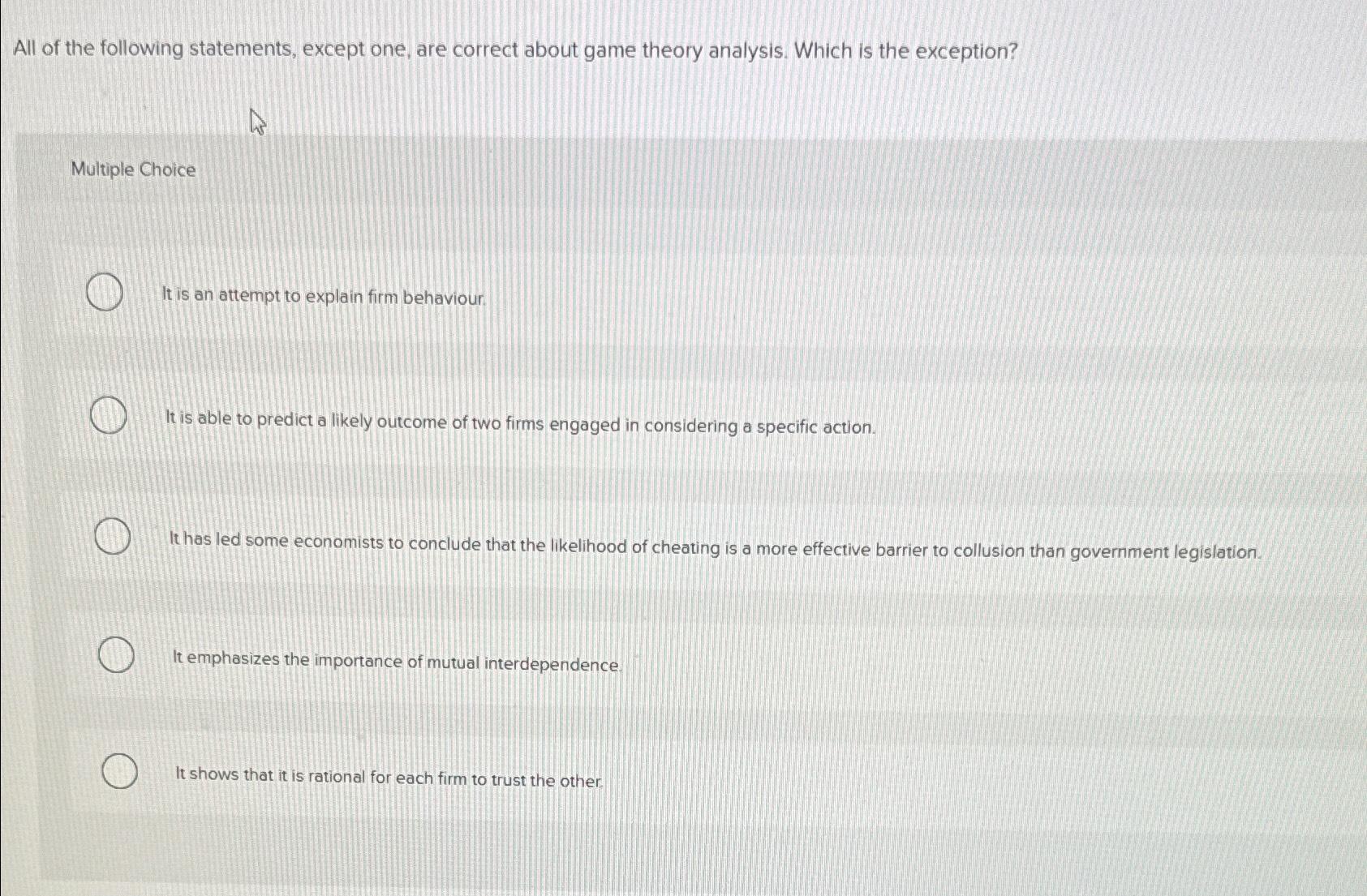 Solved All of the following statements, except one, are | Chegg.com