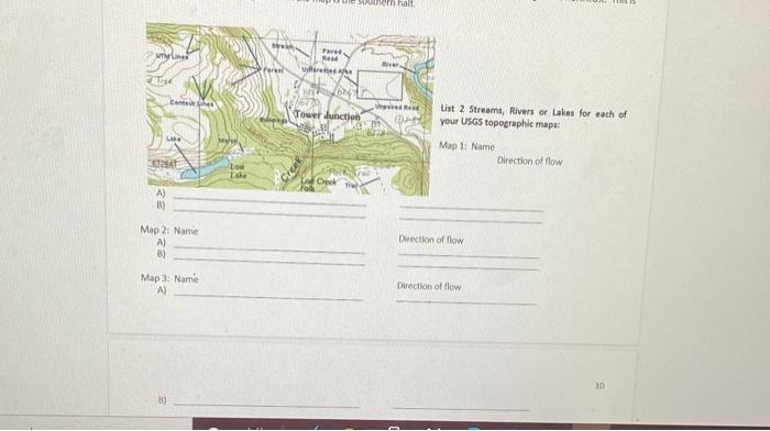 Solved USGS topo maps: Bench Markers, Elevation Markers, and | Chegg.com