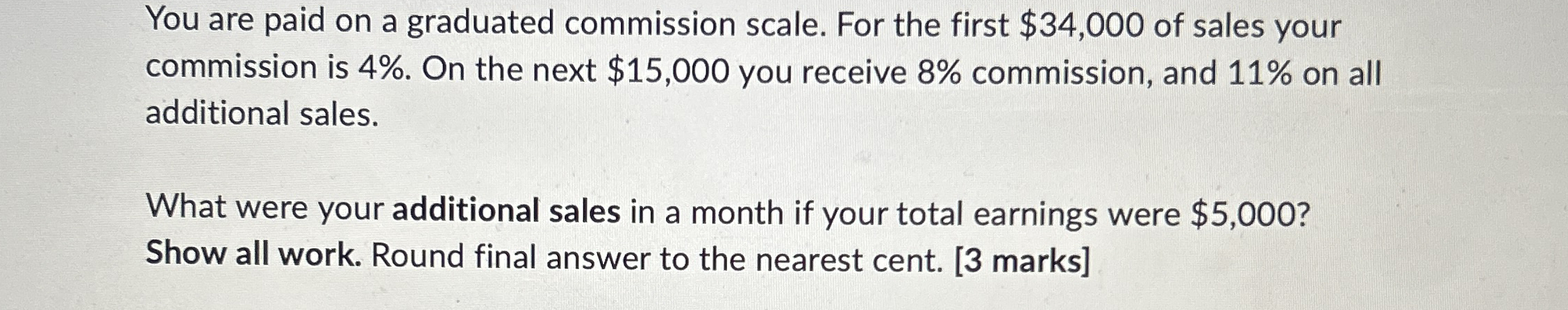 Solved Show full work step by step: You are paid on a | Chegg.com