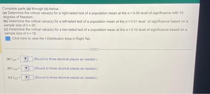 Solved Complete parts (a) through (c) below. (a) Determine | Chegg.com