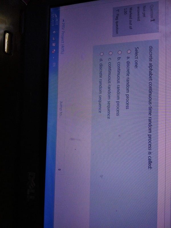 Solved Question 1 discrete alphabet continuous-time random | Chegg.com
