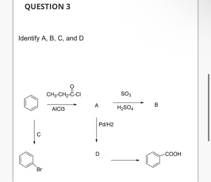 Solved QUESTION 2 NO2 CH3 NH2 CHO A B с D Which one of the | Chegg.com