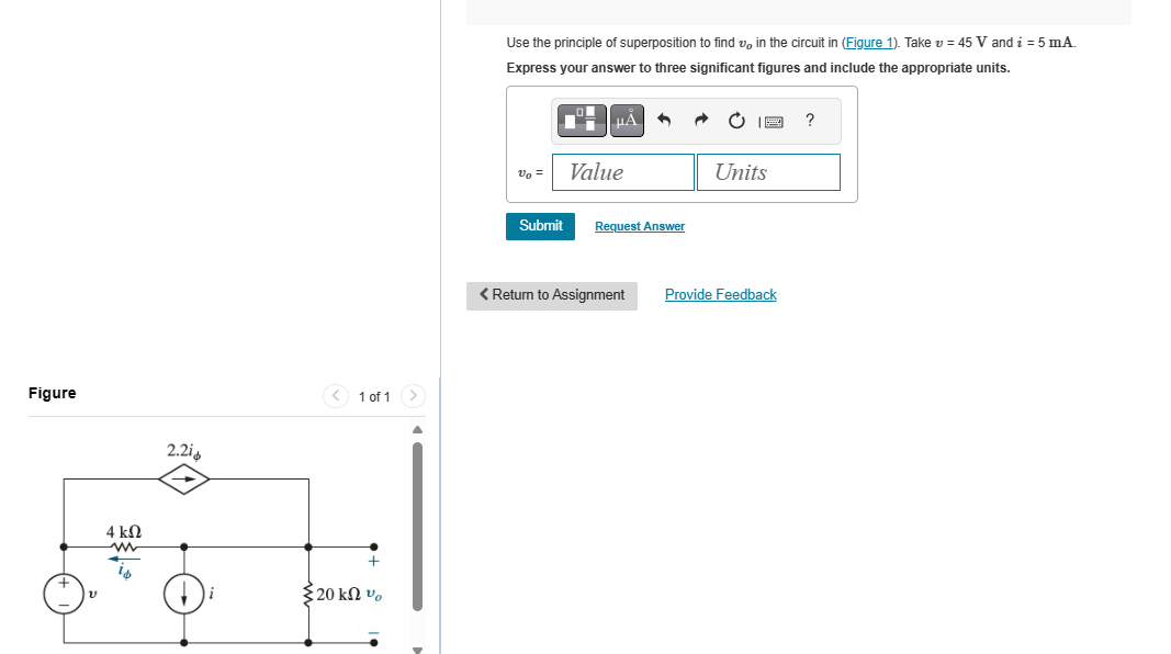 Solved Use the principle of superposition to find vo ﻿in the | Chegg.com