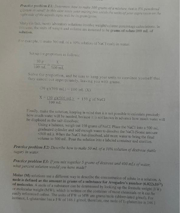 Solved solution. Sot up tice proportion as follows: 100mal30 | Chegg.com